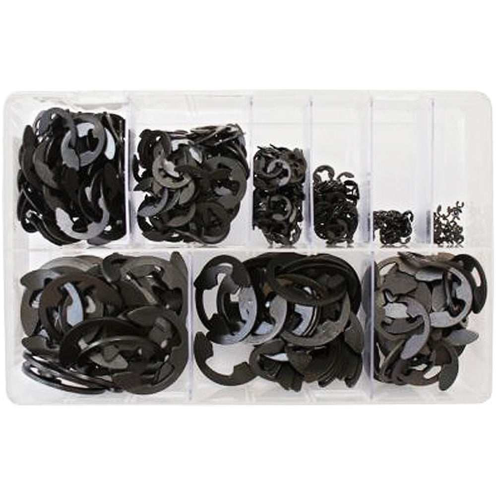 Buy Assorted E-Clips | Black coated | Qty: 600 UK